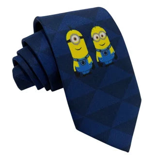 Gravata Tradicional Lisa Minions, Divertida, Engraçada, Desenhos Anima